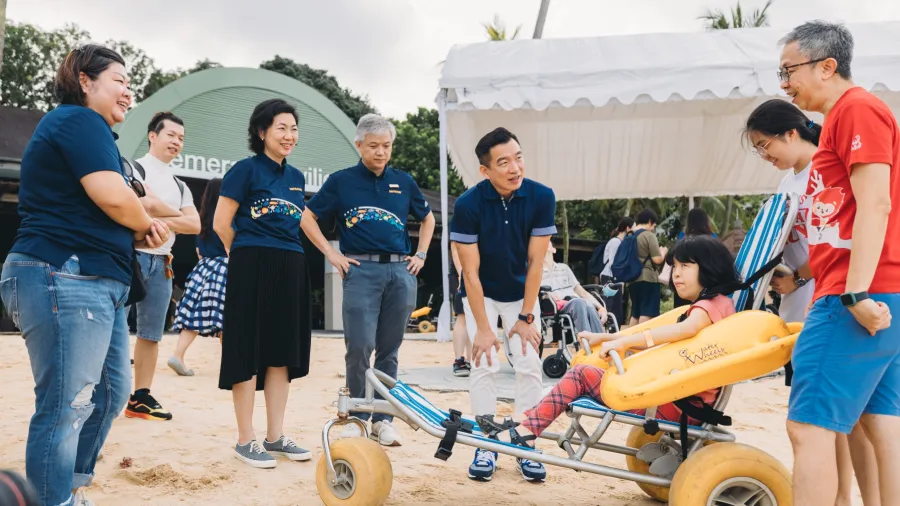 Sentosa launches Singapore’s first accessible beach track | Singapore ...