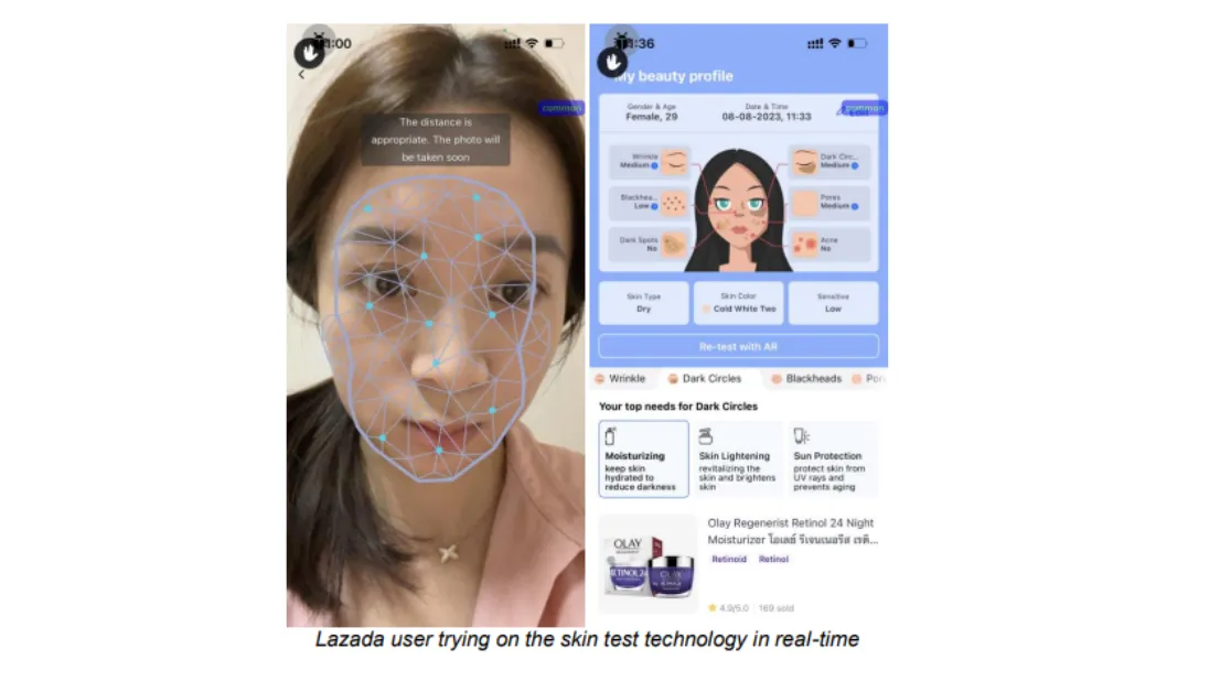 Lazada launches AI, AR-powered Skin Test Technology | Retail Asia