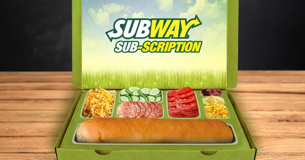 Subway launches fake subscription service for April Fool's | QSR Media UK
