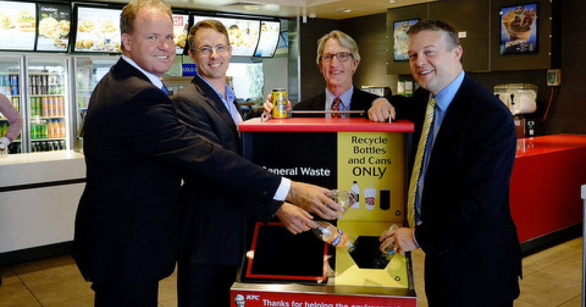 Over 130 KFC stores roll out new recycling bins | QSR Media Australia