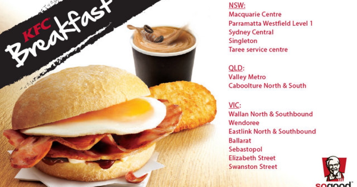 KFC rolls out new breakfast offering | QSR Media Australia