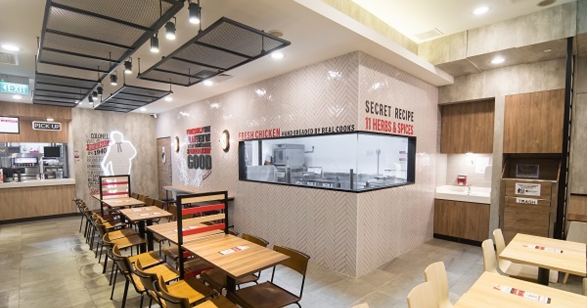 KFC Singapore unveils first open kitchen concept store | QSR Media Asia