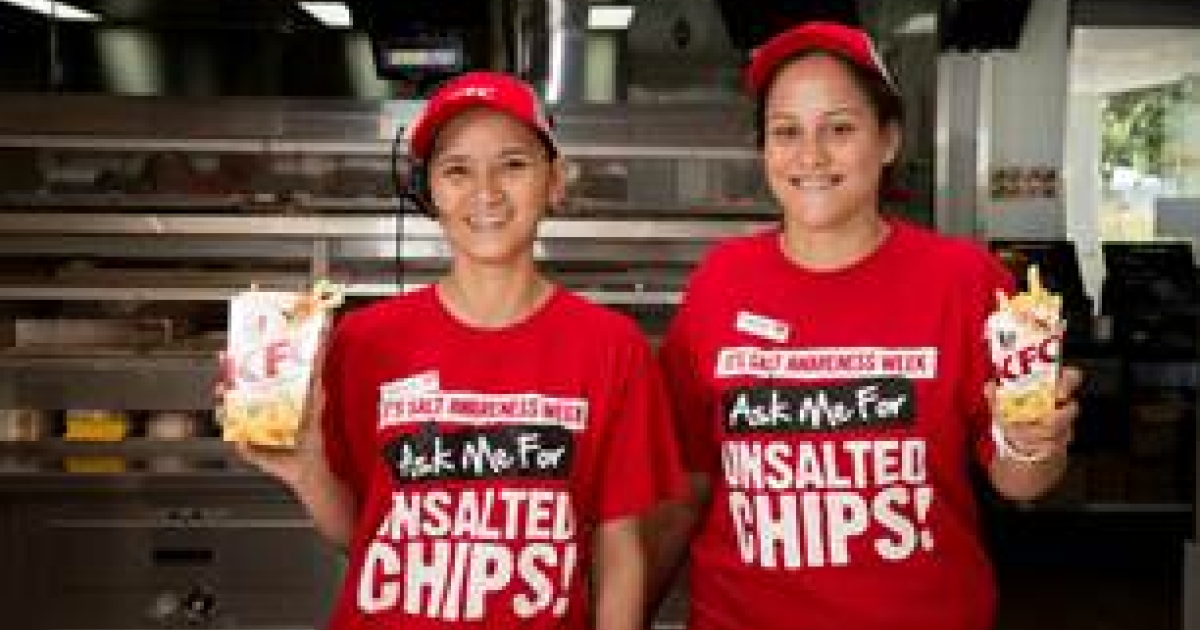 KFC passes on the salt | QSR Media Australia