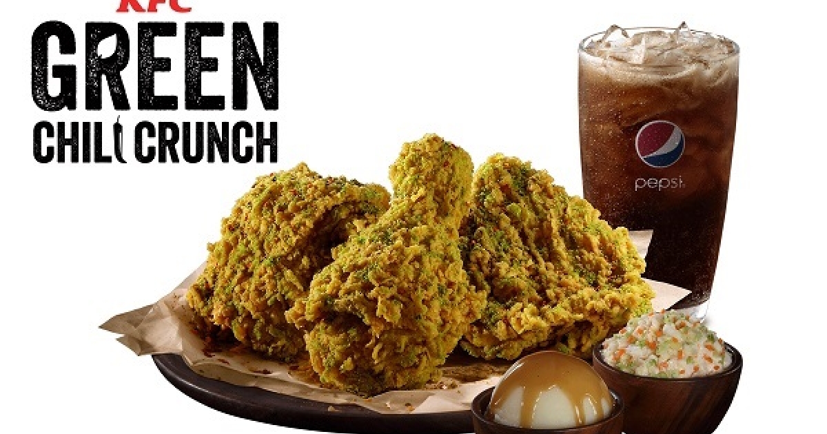 KFC Malaysia unveils its limited edition Green Chili Crunch chicken ...