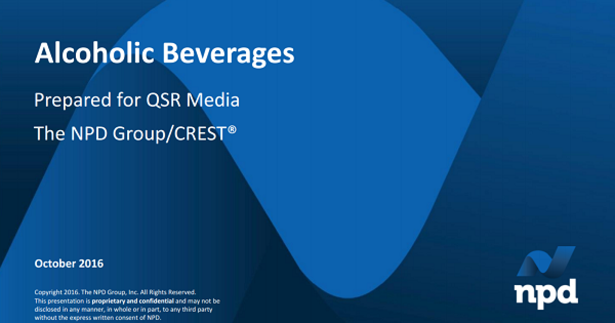 The NPD Group: QSRs should capitalise on demand by introducing alcohol ...