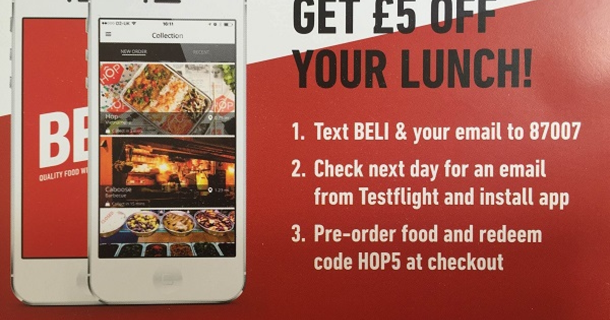 HOP customers can now preorder lunch from the Beli mobile app | QSR ...