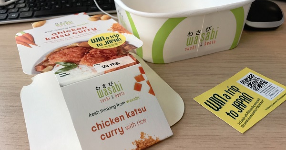 Wasabi uses smart packaging technology for Japan trip promo | QSR Media UK