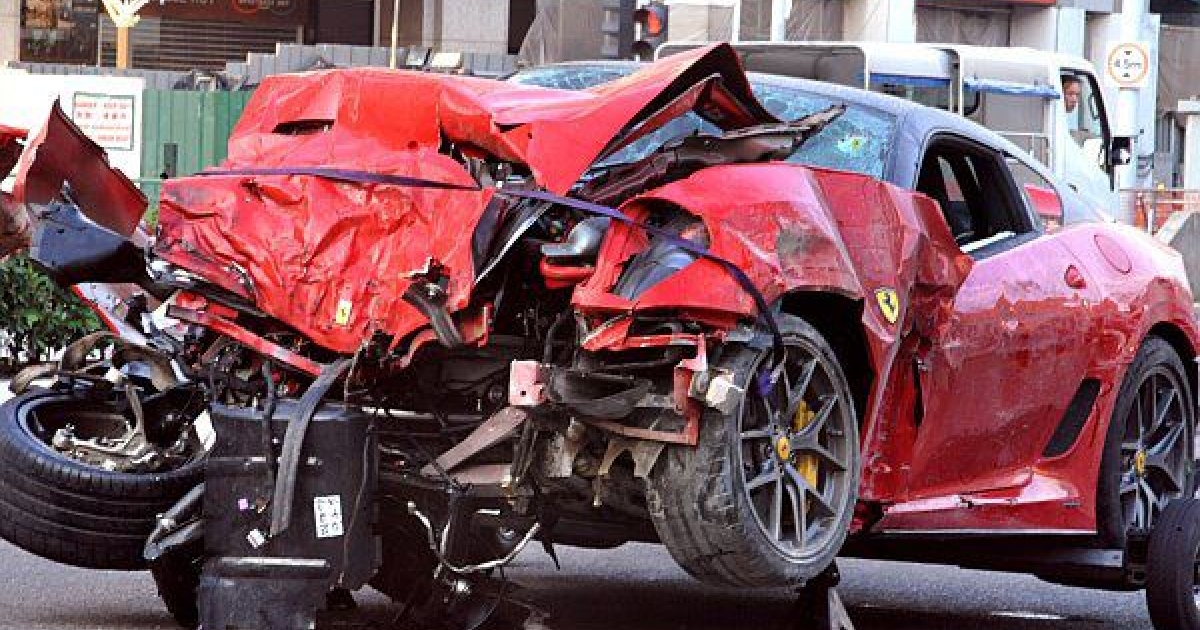 Watch: The horrific Ferrari crash video everyone is talking about ...