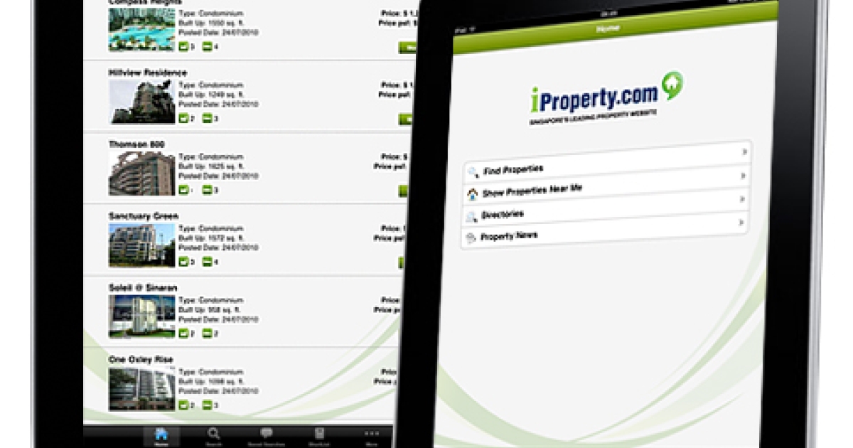 iProperty.com Singapore unleashes real estate iPad App | Singapore ...