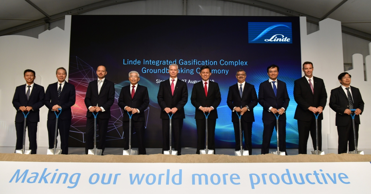 Linde breaks ground for $1.9b Jurong site expansion | Singapore ...