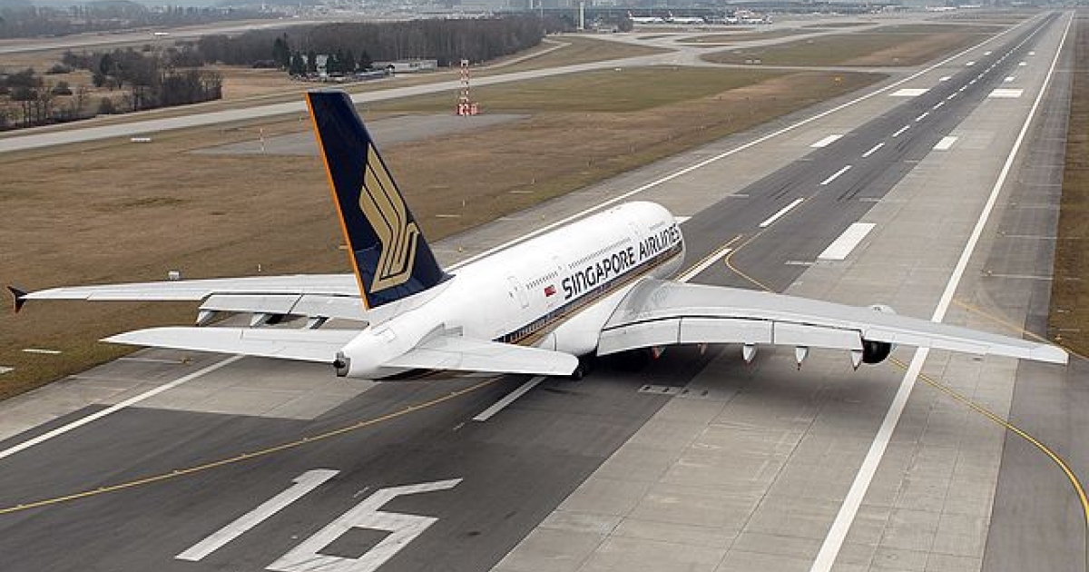 SIA's new Airbus A380 touches down in Singapore | Singapore Business Review