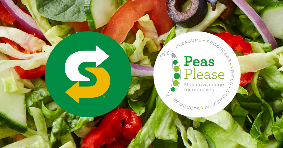 Subway UK joins Peas Please Veg Pledge | QSR Media UK