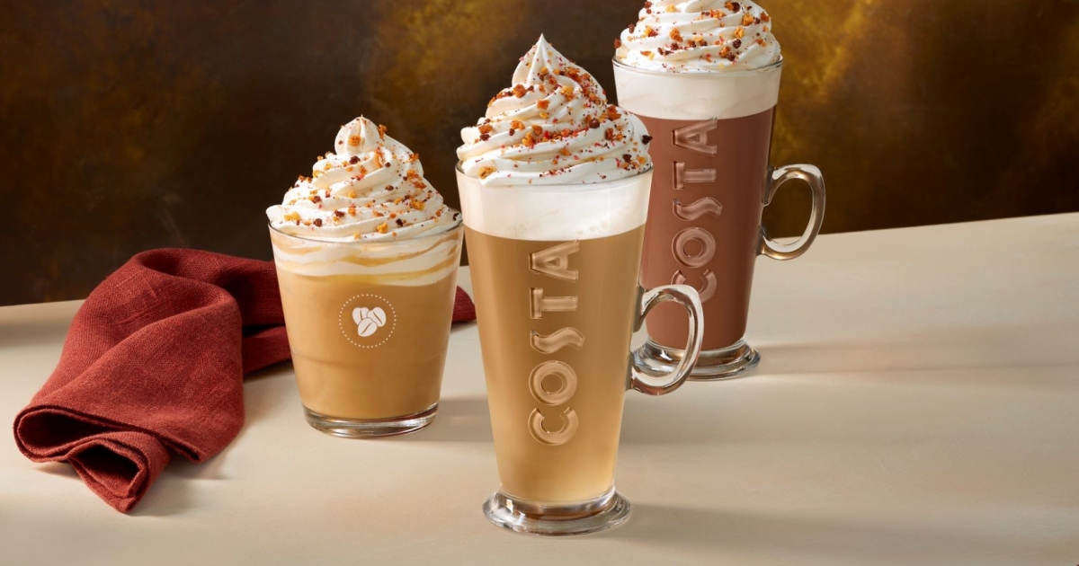 Costa Coffee’s new ‘autumn’ range out this September | QSR Media UK