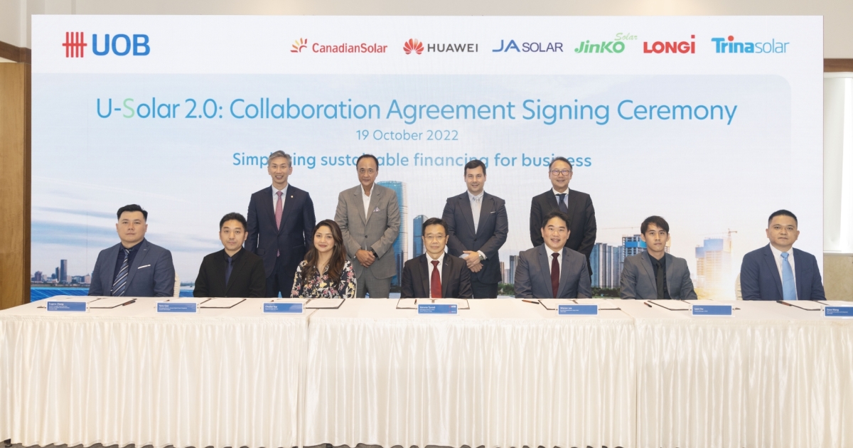 UOB launches expanded U-Solar programme in Singapore | Asian Banking ...