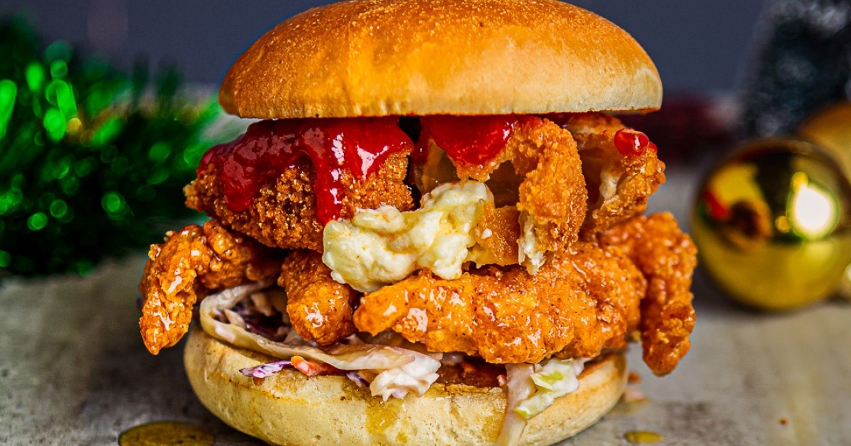 Fried chicken brand unveils new burger for Christmas menu | QSR Media