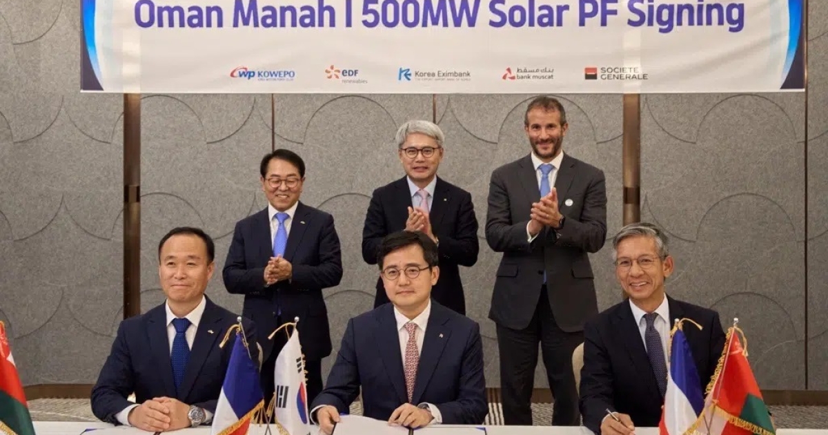 EDF Renewables and KOWEPO reach financial close for 500 MW Oman solar ...