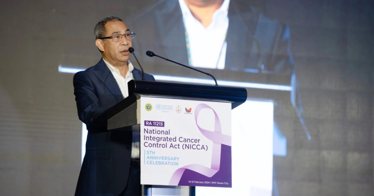 DOH, WHO unveil new strategic framework for cancer control | Healthcare ...