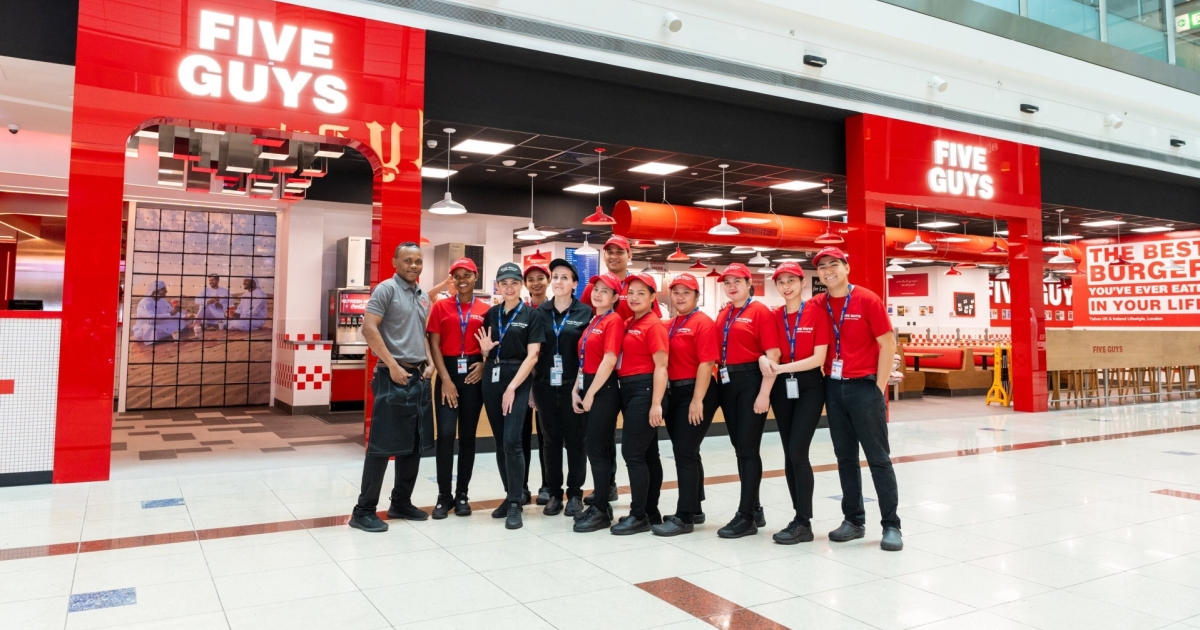 Five Guys opens first outside US airport restaurant | QSR Media Asia
