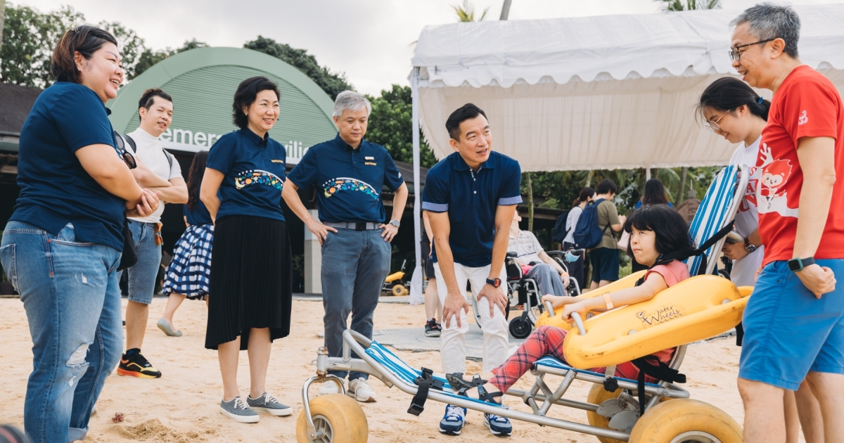 Sentosa launches Singapore’s first accessible beach track | Singapore ...