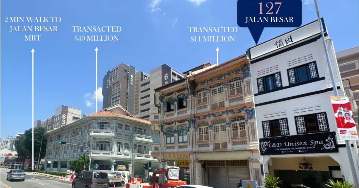 3-storey corner shophouse at 127 Jalan Besar on sale via EOI ...