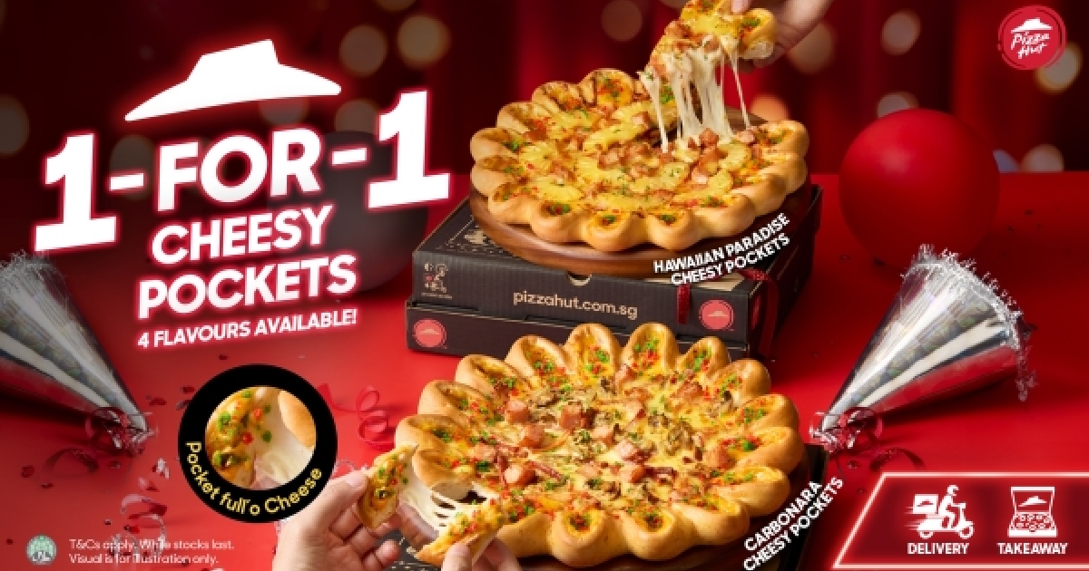 Pizza Hut SG unveils new Hawaiian Paradise and Carbonara Cheesy Pockets Pizzas | QSR Media Asia