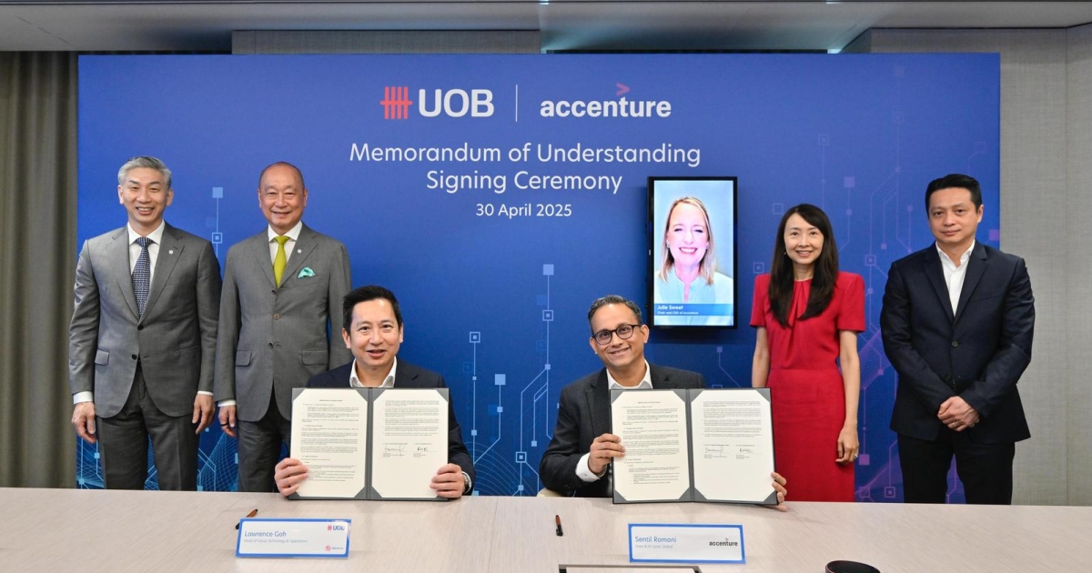 UOB inks MOU with Accenture for AI adoption and application | Asian Banking & Finance
