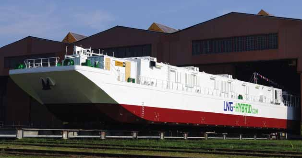 Successful Launch of the LNG Hybrid Barge | Marine & Industrial Report