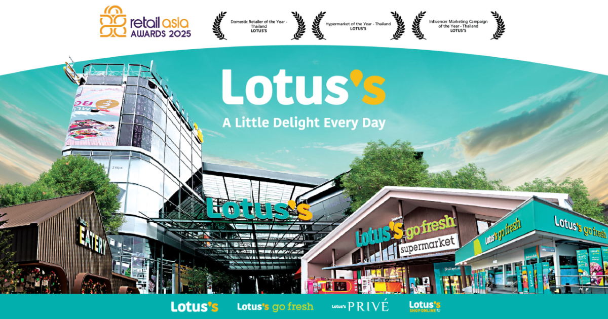 CP AXTRA - Lotus’s triumphs at Retail Asia Awards 2025 with triple win ...