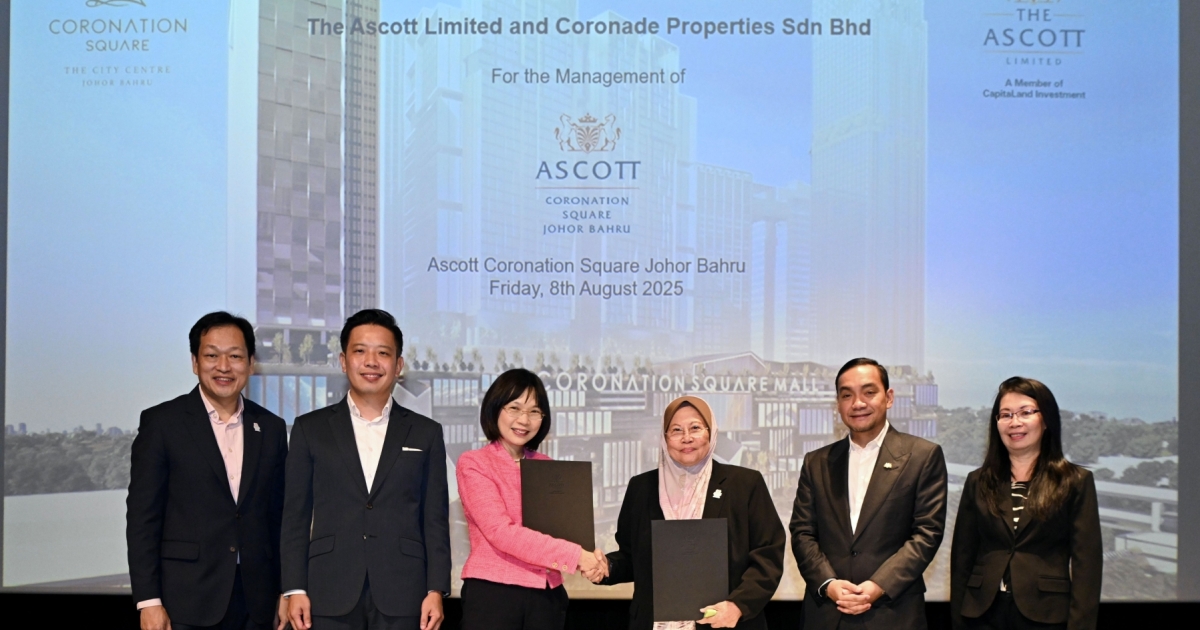 Ascott signs deal to manage five-star hotel in Johor Bahru | Singapore ...