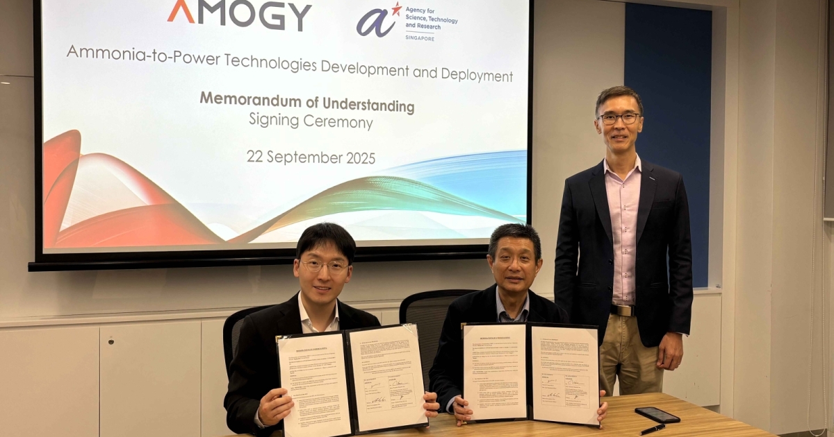 Amogy and A*STAR to explore ammonia-to-power opportunities in Singapore ...
