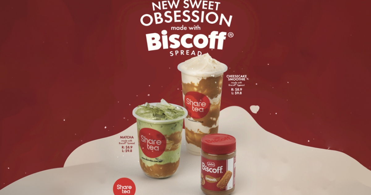 Sharetea partners with Biscoff for limited-edition ‘Sweet Obsession ...