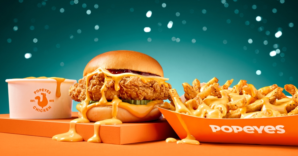Popeyes UK unveils festive 'Cheesy Collection' menu | QSR Media UK