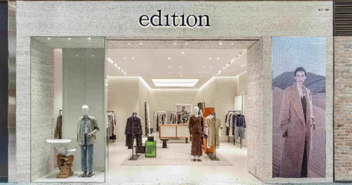 Edition opens first standalone Singapore store at Raffles City | Retail ...