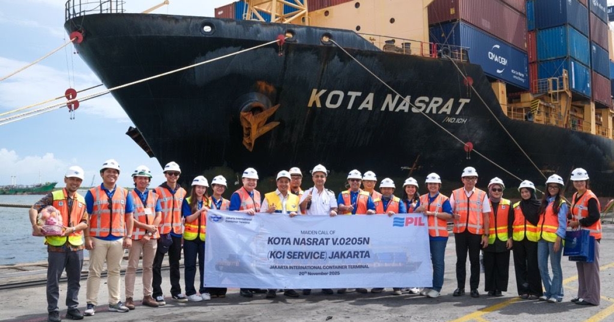 PIL's Kota Nasrat kicks off inaugural KCI service in Indonesia | Marine ...