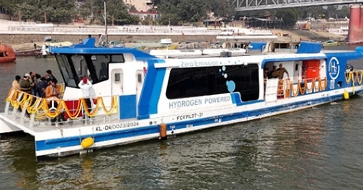 First indigenous hydrogen fuel cell catamaran launched in India ...