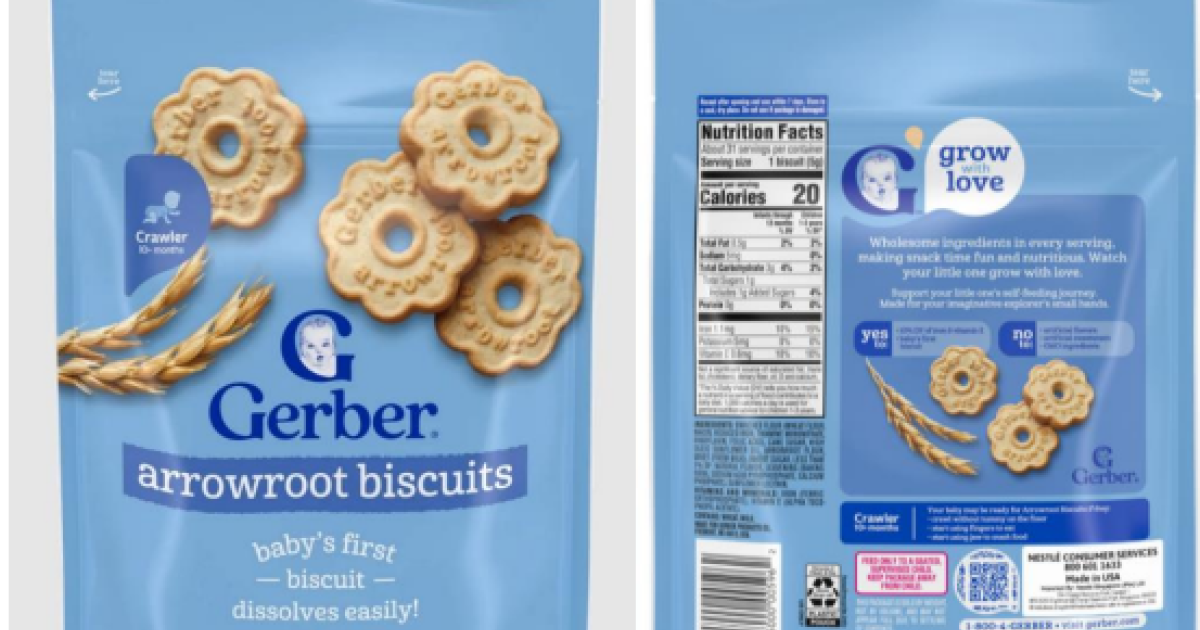SFA recalls Gerber Arrowroot Biscuits over potential contamination ...