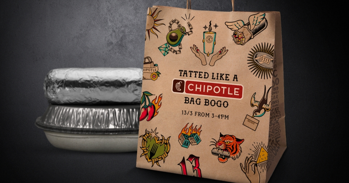 Chipotle UK launches BOGO offer for people with tattoos | QSR Media