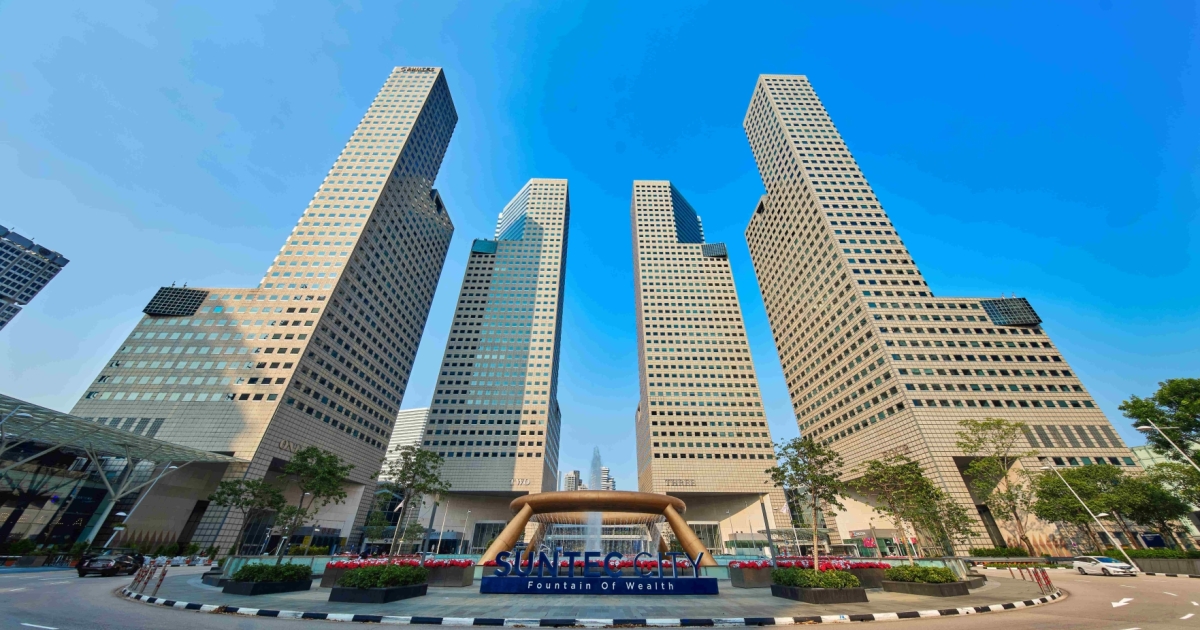 Three Suntec office floors for sale at $135m | Singapore Business Review